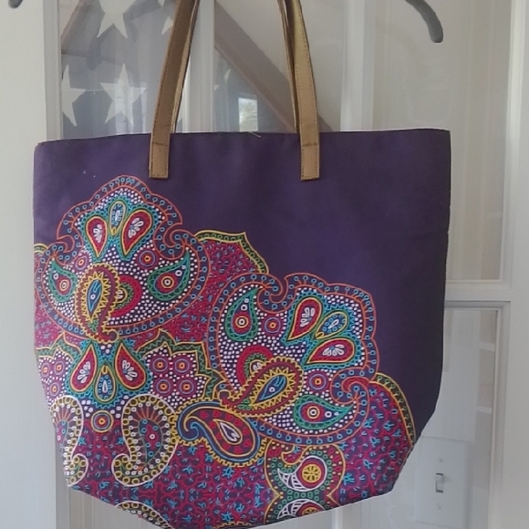 Source Unknown | Bags | Colorful Paisley Tote Bag | Poshmark